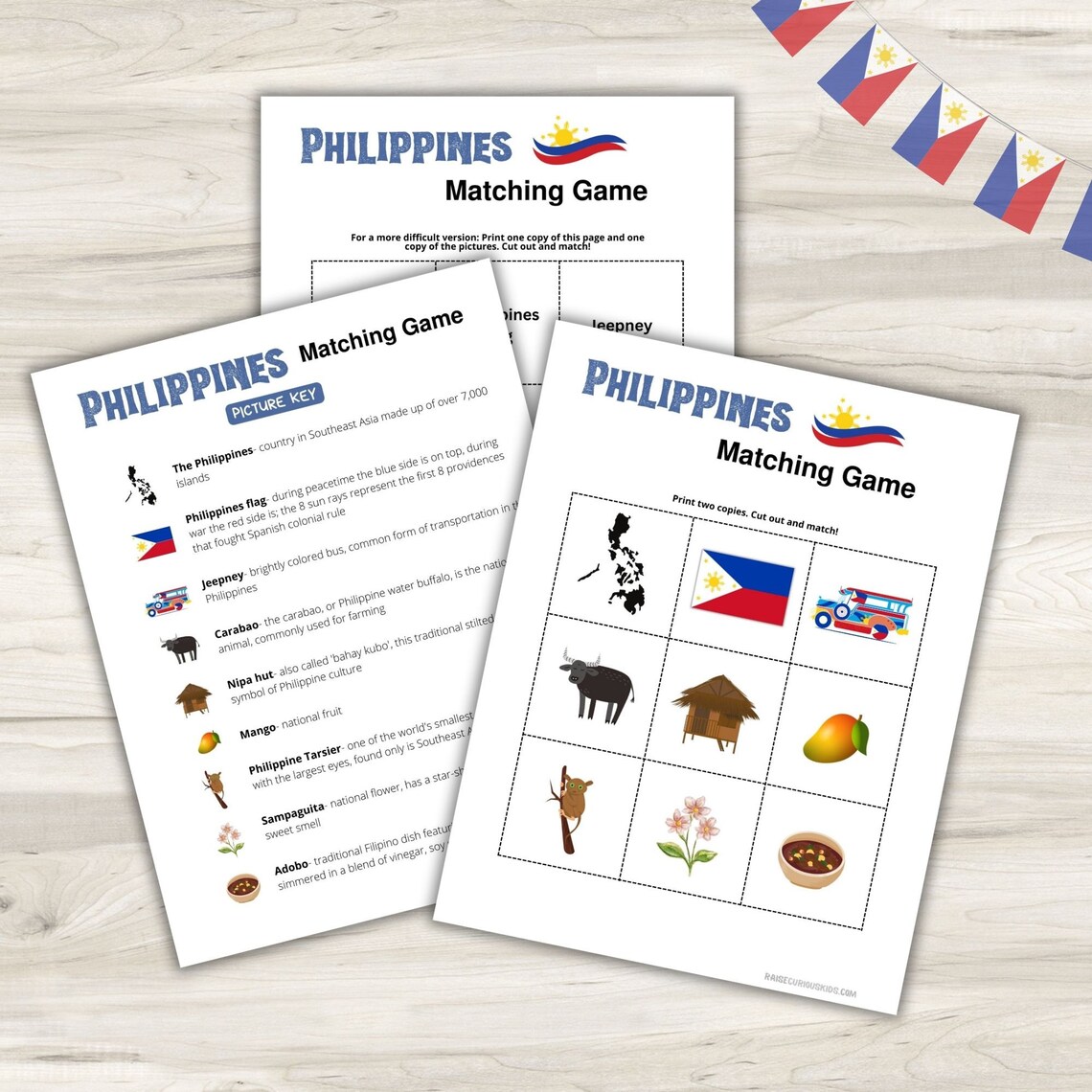 Philippines Activity Printables for Kids Philippines I Spy Game ...