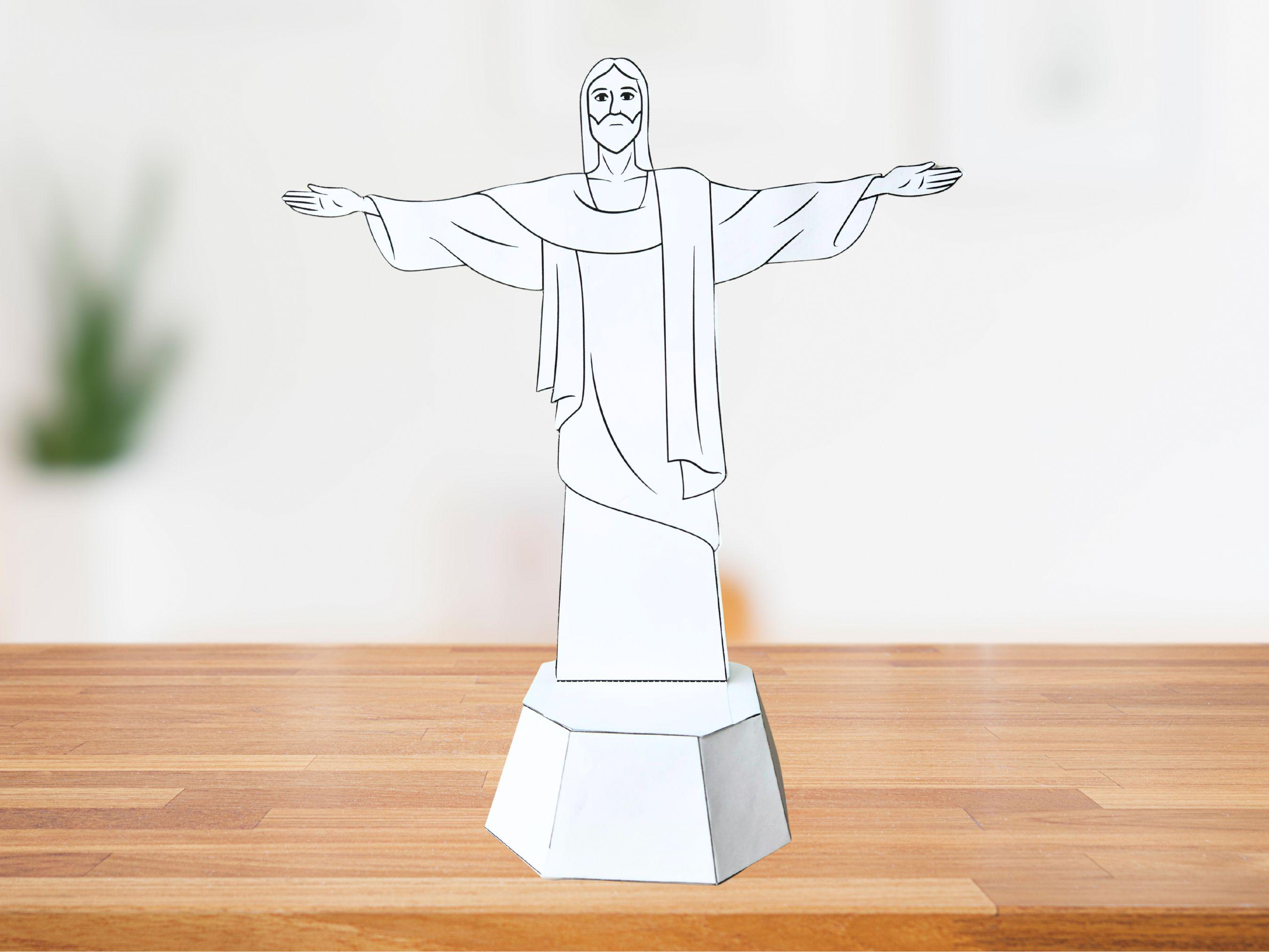 Christ the Redeemer 3D Craft, Brazil Kids Craft, Around the World ...