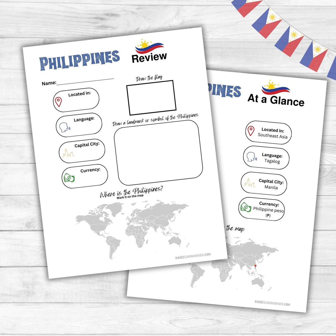 Philippines Activity Printables for Kids- Philippines I Spy Game ...