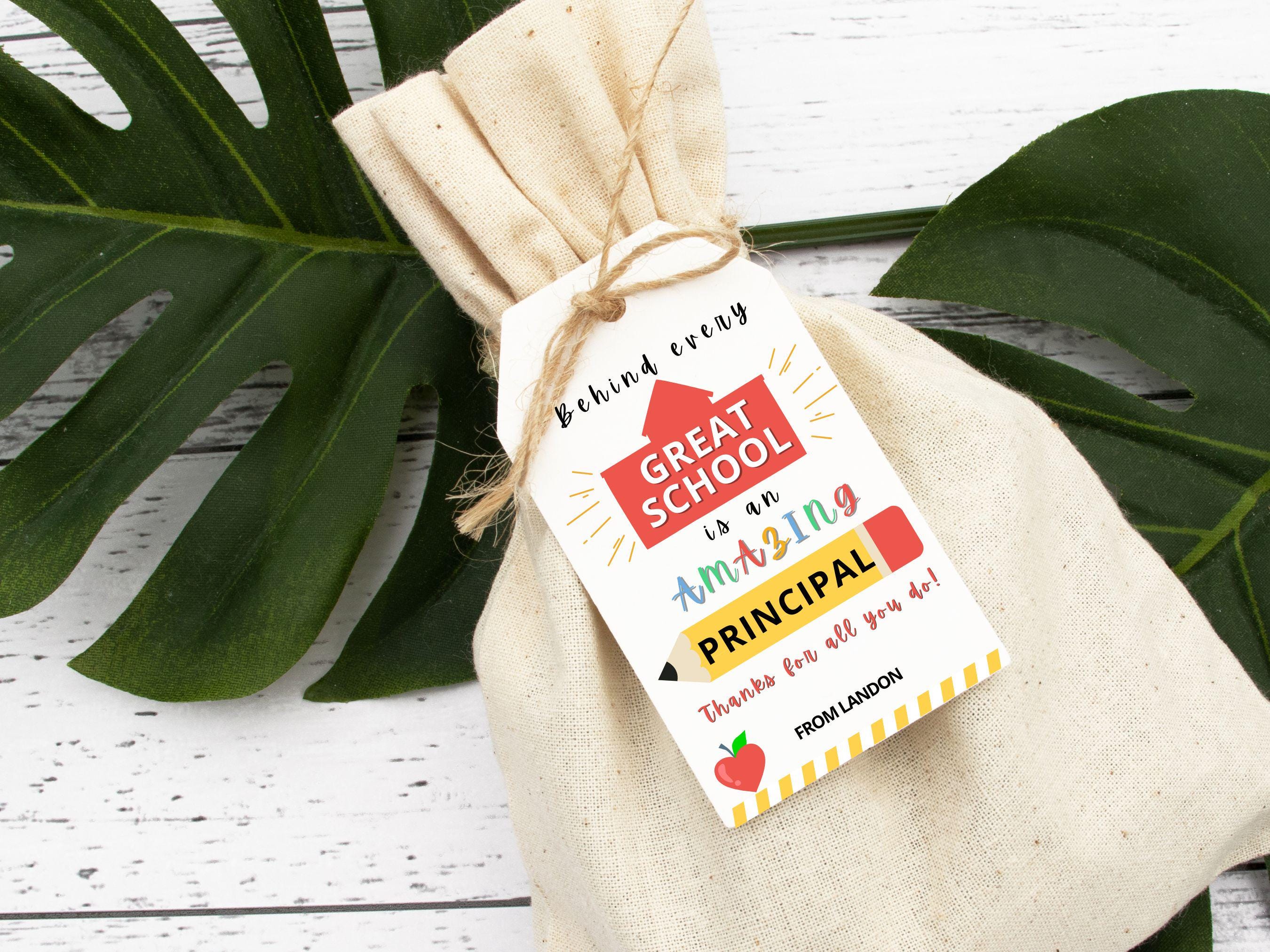 Principal Appreciation Tag, Editable Principal Thank You Tag, End of ...