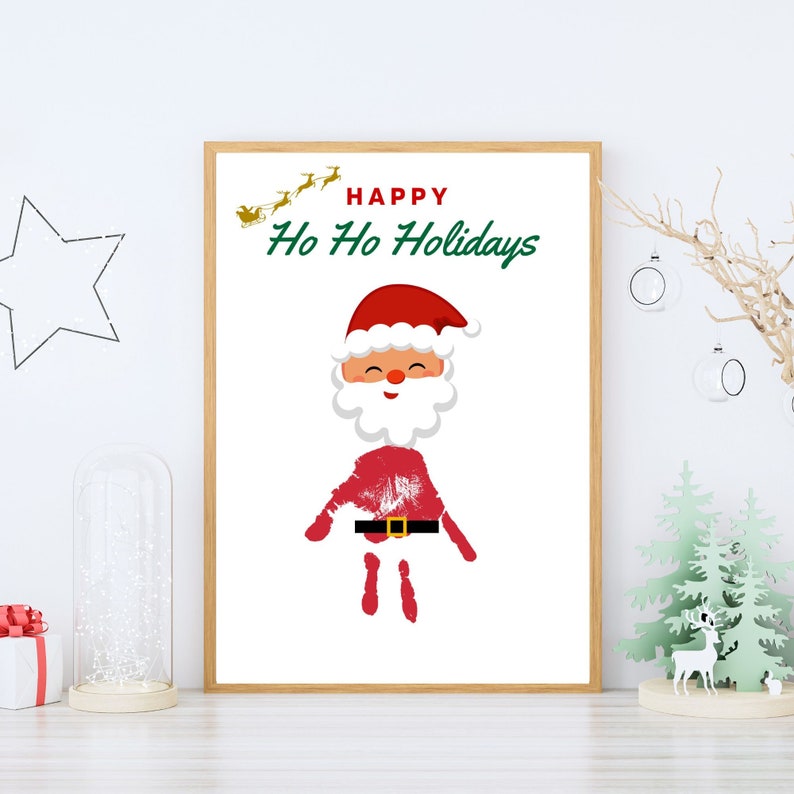 Christmas Handprint Art for Kids- DIY Baby and Toddler Craft- Handprint ...