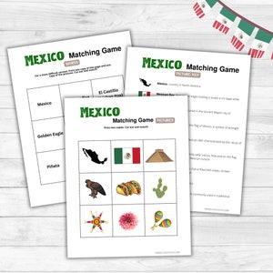 Mexico Activity Printables for Kids, Cultural Around the World Learning ...