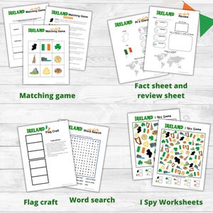 Ireland Activity Printables for Kids- Ireland St. Patrick's Day ...