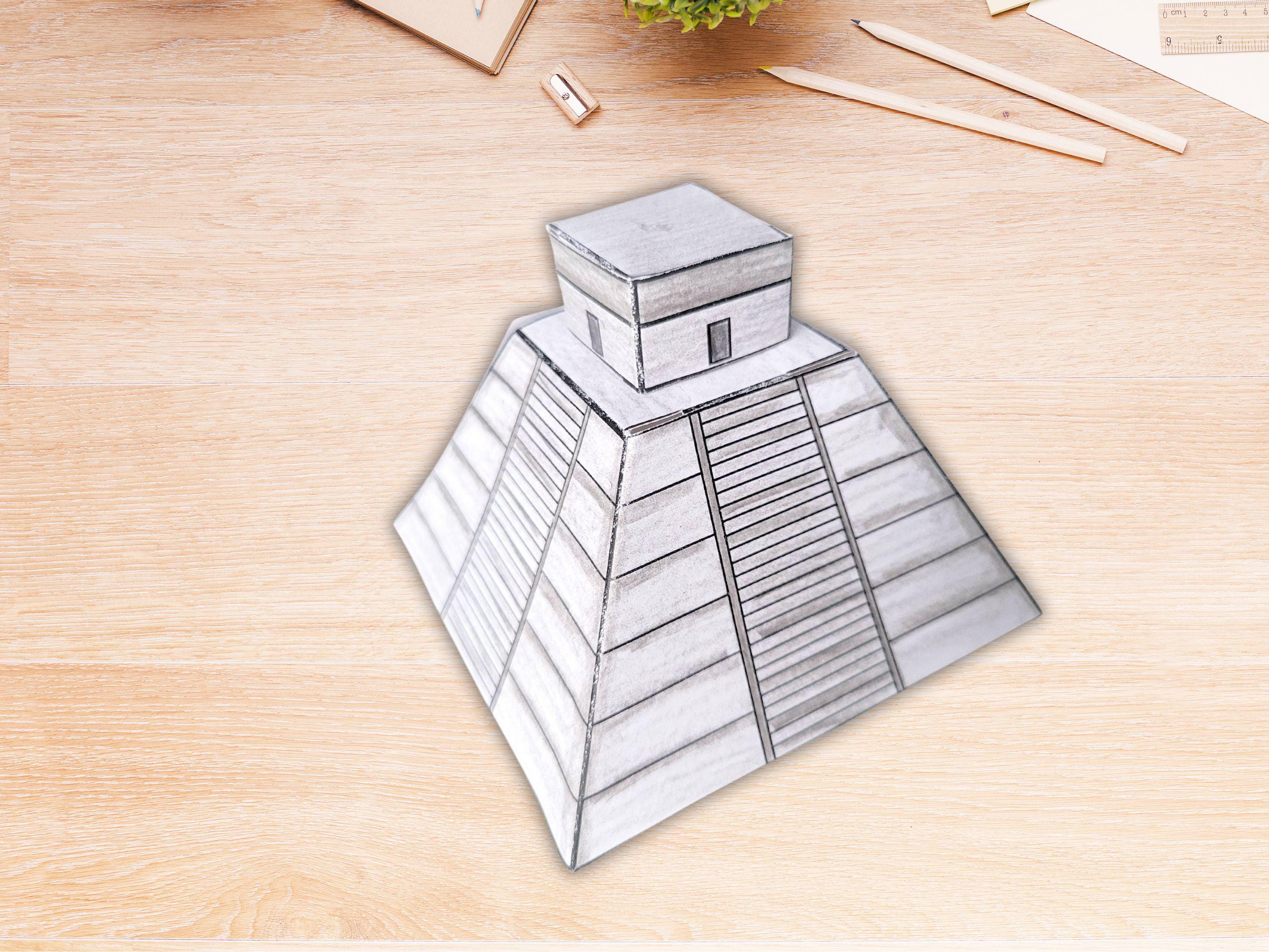 Chichen Itza 3D Craft Printable- Mexico for Kids- Around the World ...