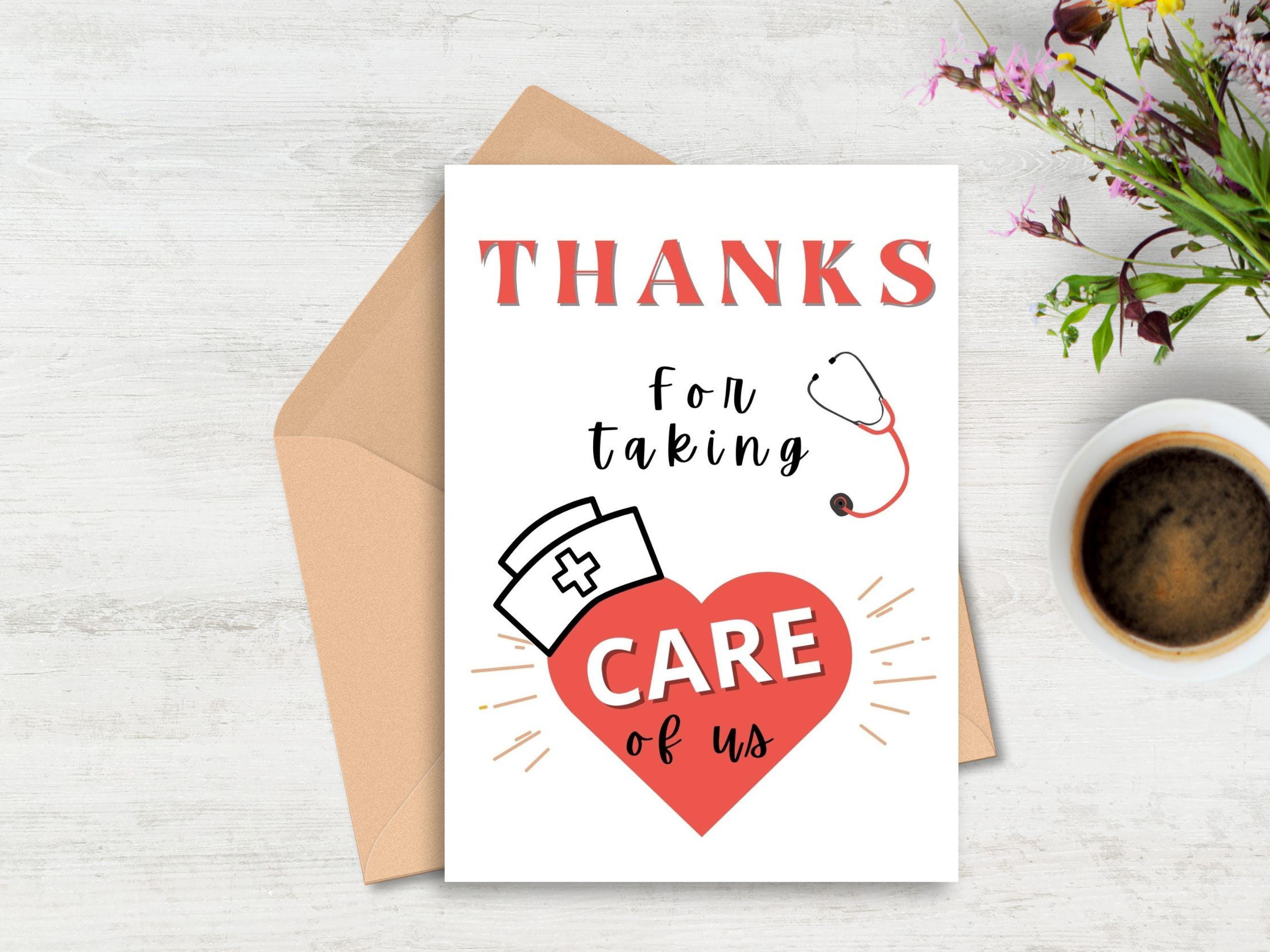 Nurse Thank You Card, School Nurse Appreciation Card, End of School ...