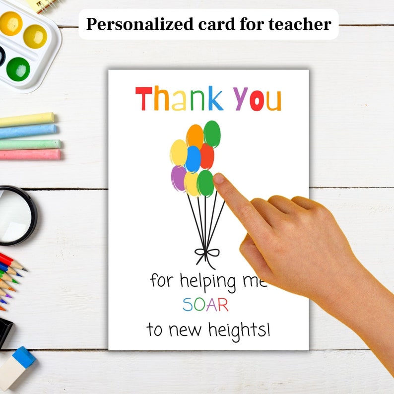 Teacher Appreciation Gift- Handprint Fingerprint Art Cards ...