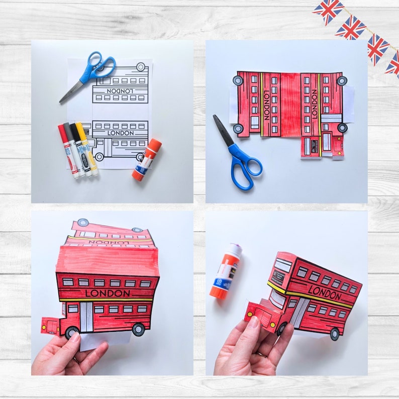 England Activity Bundle- England Printables for Kids- Big Ben 3D Craft ...