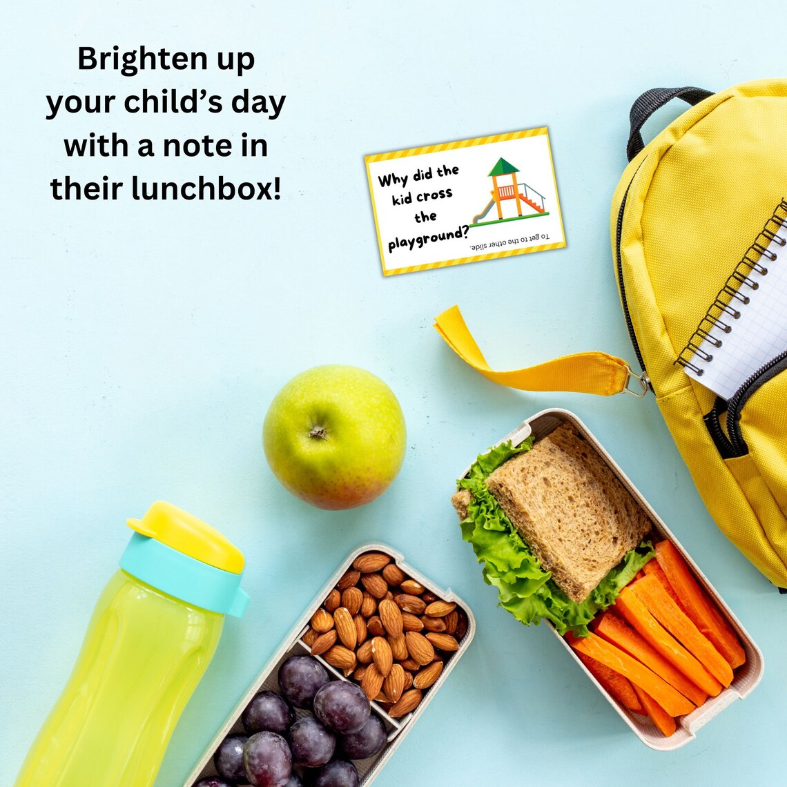 School Jokes for Kids- Back to School Lunchbox Notes- Joke Card ...