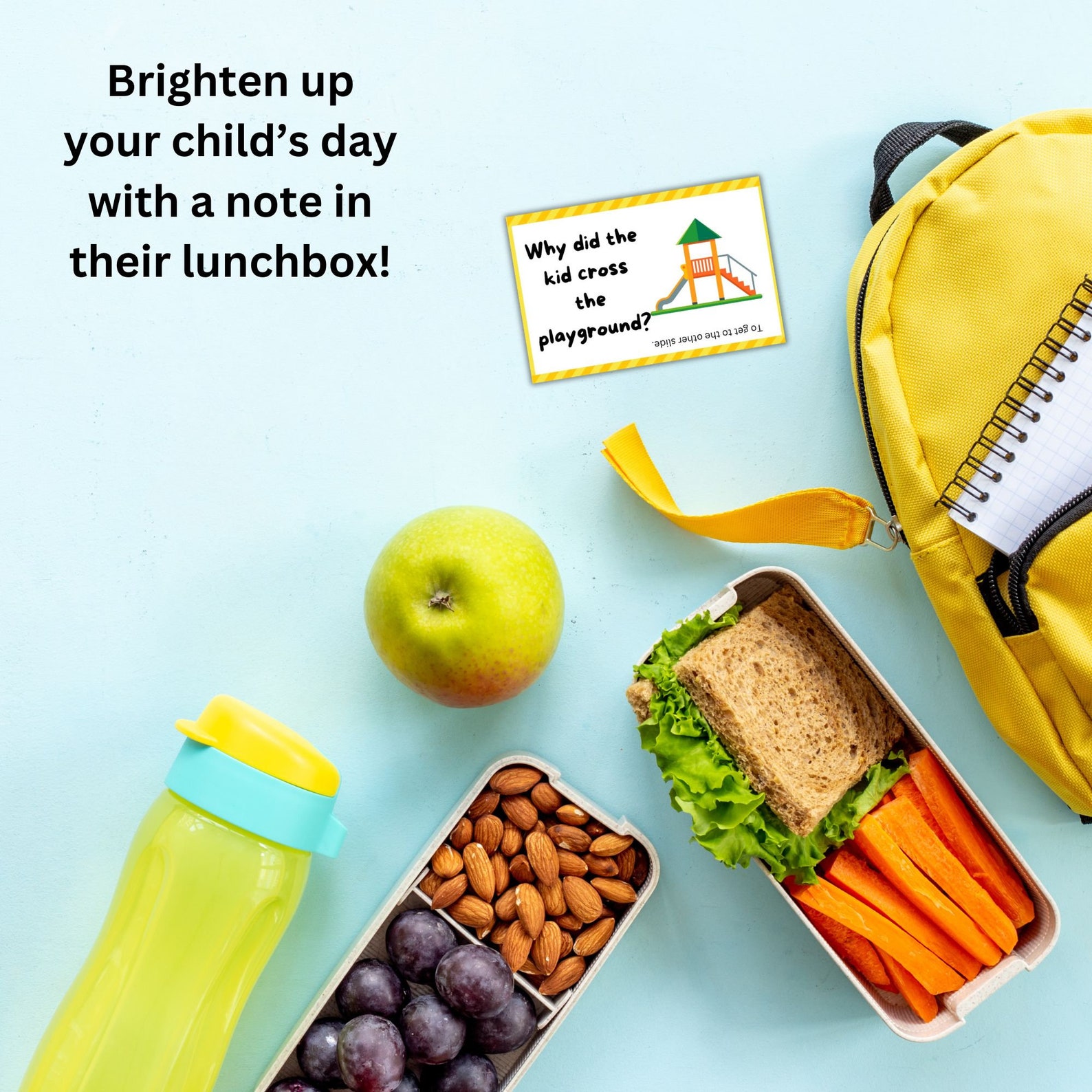 School Jokes for Kids- Back to School Lunchbox Notes- Joke Card ...