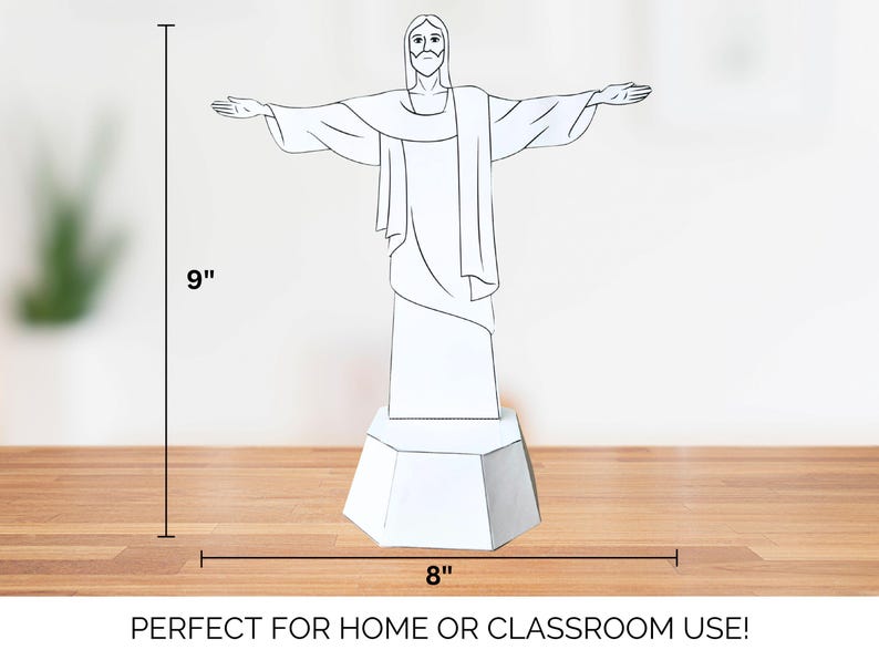 Christ the Redeemer 3D Craft, Brazil Kids Craft, Around the World ...