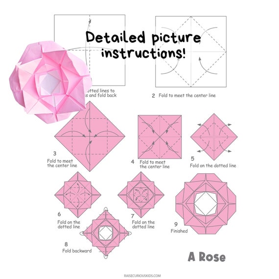 Origami Rose Diagram