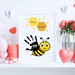 Bee Mine Valentine's Handprint Art- Valentine's Day Card for Kids- Baby ...