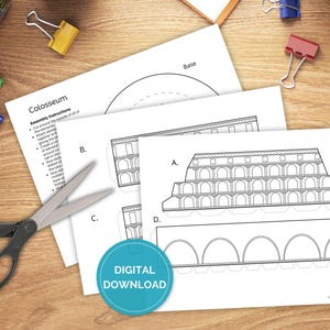 Colosseum 3D Craft, Italy Craft for Kids, Around the World Learning ...