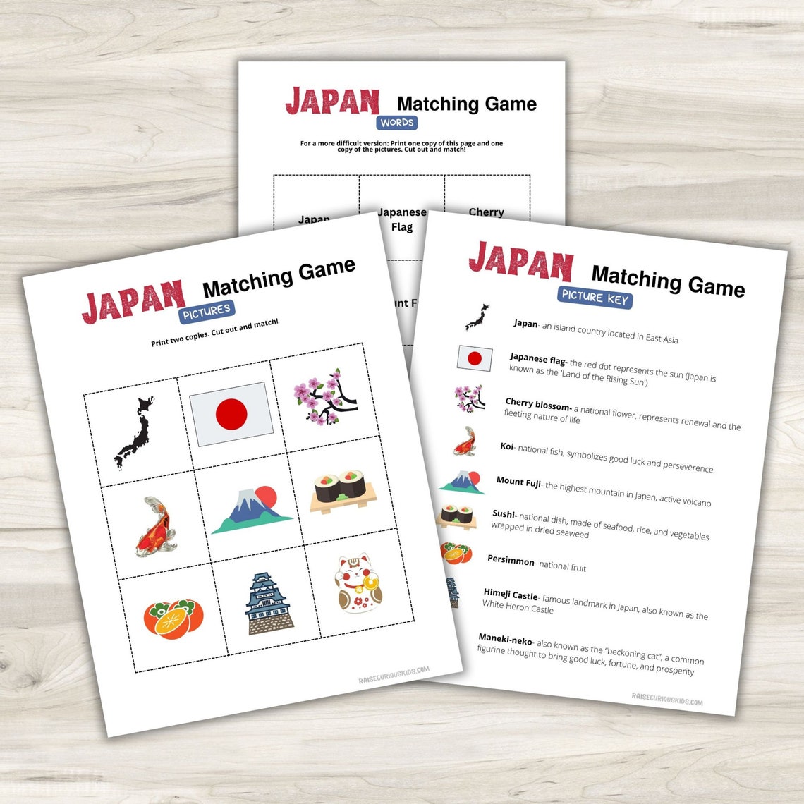 Japan Activity Printables for Kids Japan I Spy Game Japan - Etsy Canada