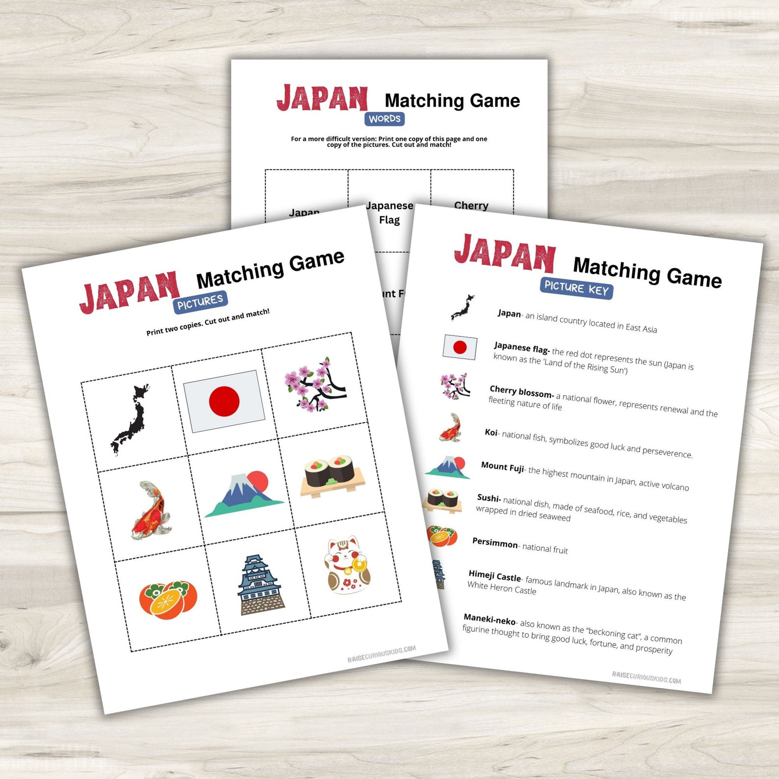 Japan Activity Printables for Kids Japan I Spy Game Japan - Etsy Canada