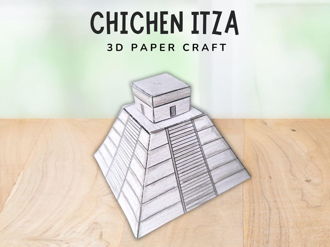 Chichen Itza 3D Craft Printable- Mexico for Kids- Around the World ...
