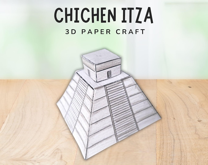 Chichen Itza 3D Craft Printable- Mexico for Kids- Around the World ...