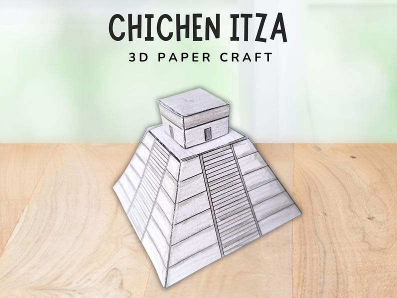 Chichen Itza 3D Craft Printable- Mexico for Kids- Around the World ...