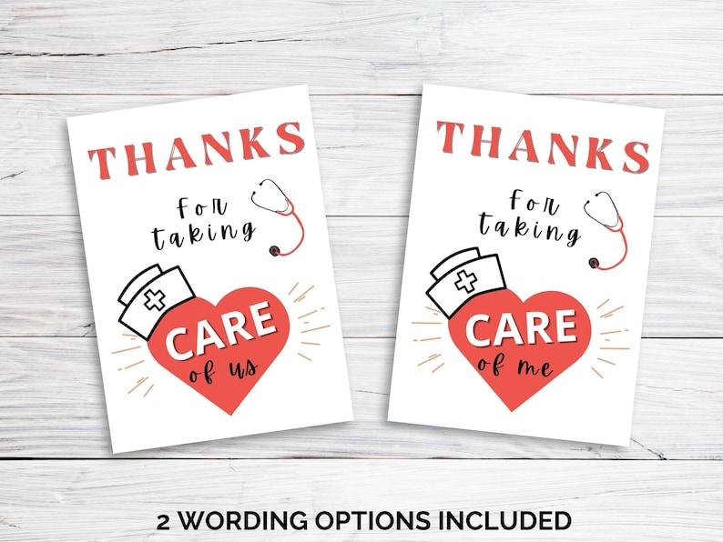 Nurse Thank You Card, School Nurse Appreciation Card, End of School ...