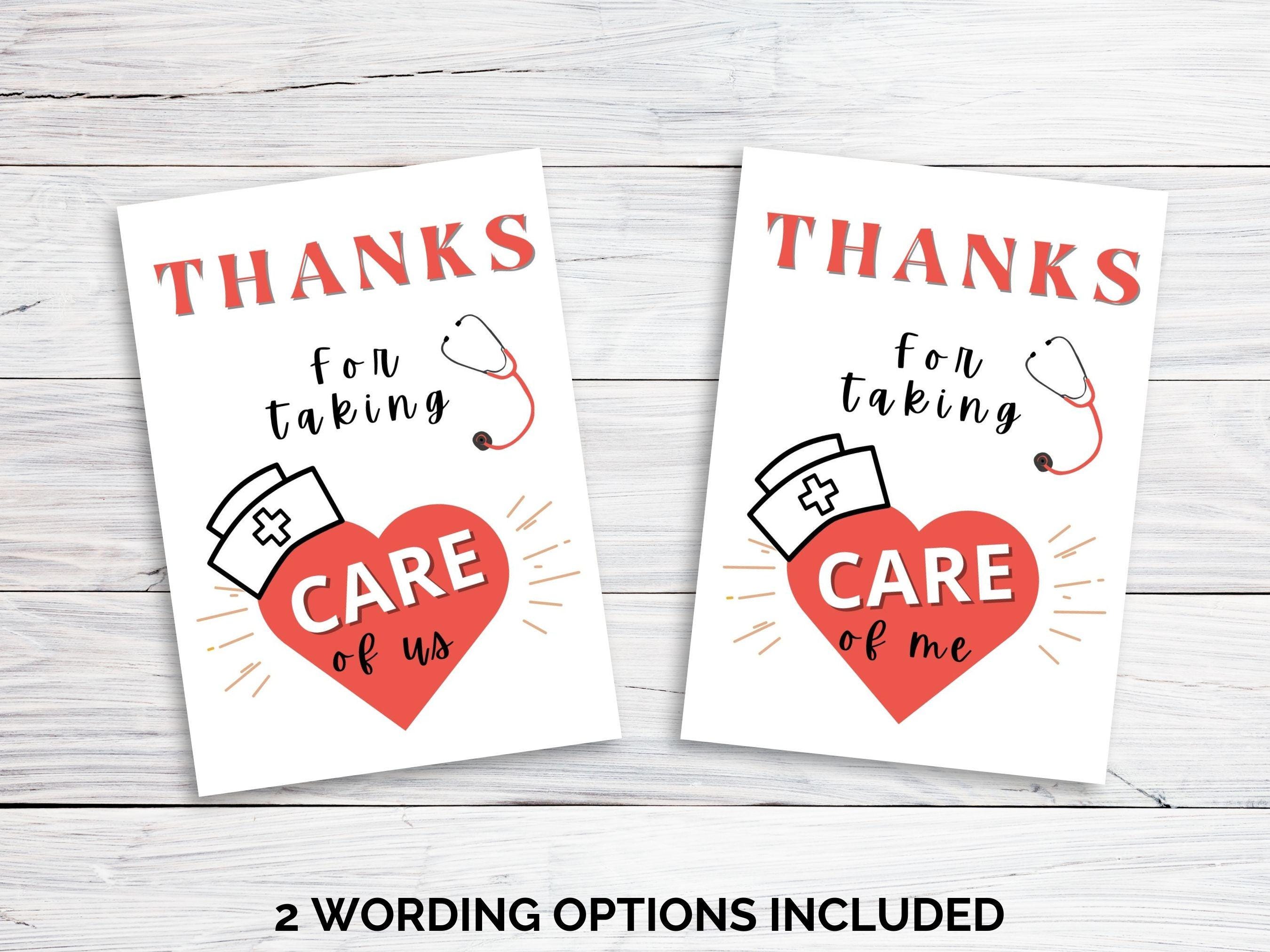 Nurse Thank You Card, School Nurse Appreciation Card, End of School ...