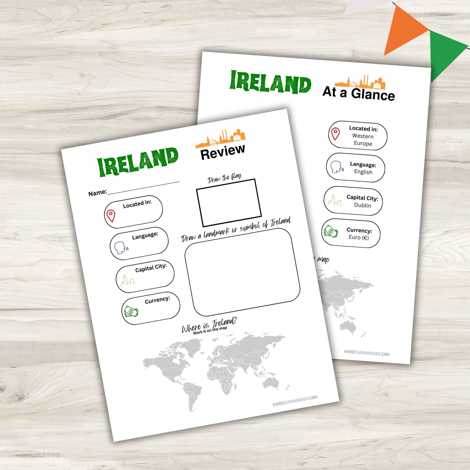 Ireland Activity Printables for Kids Ireland St. Patrick's Day ...