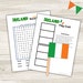 Ireland Activity Printables for Kids Ireland St. Patrick's Day ...