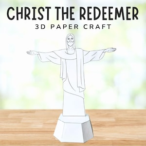 Christ the Redeemer 3D Craft, Brazil Kids Craft, Around the World ...