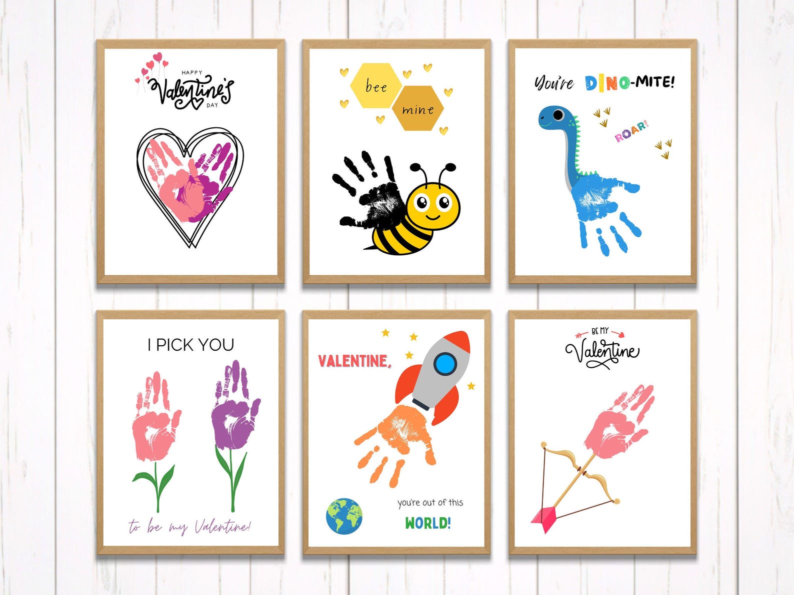 Valentine's Day Handprint Art Templates- DIY Baby and Toddler Craft ...