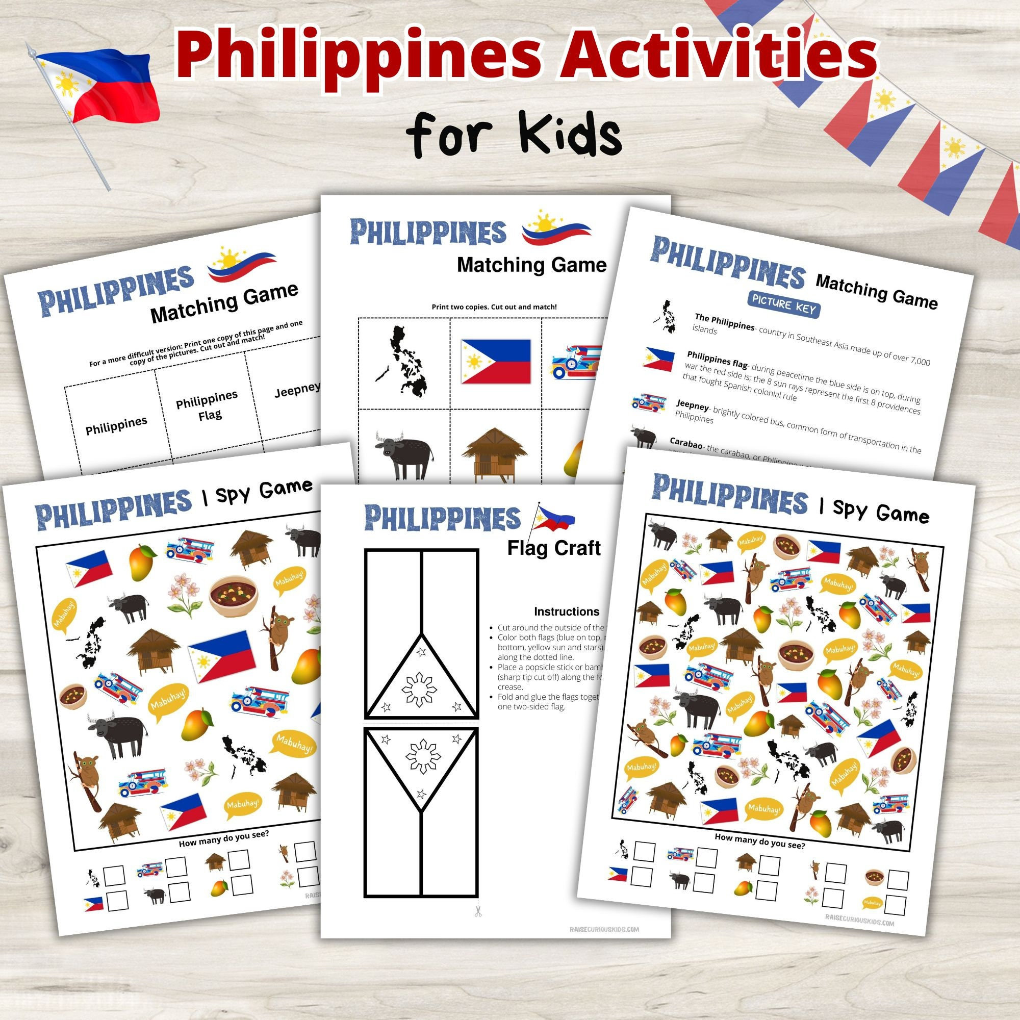 Philippines Activity Printables for Kids Philippines I Spy - Etsy