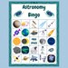 Astronomy Bingo Game, Outer Space Educational Bingo for Family, Friends ...
