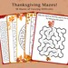 Thanksgiving Mazes, 18 Activity Pages (digital Download) - Etsy