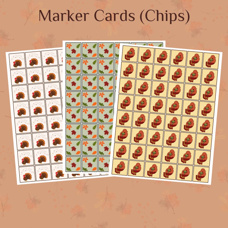 Thanksgiving Bingo for Kids and Adults, Printable Bingo Cards ...