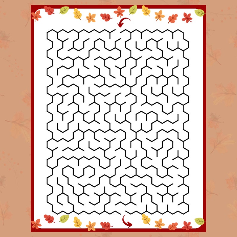 Thanksgiving Mazes, 18 Activity Pages (digital Download) - Etsy