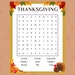 Thanksgiving Word Search Bundle, Printable Digital Download for ...