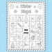 Winter Bingo Coloring Pages, 30 Unique Bingo Game Cards to Color In ...