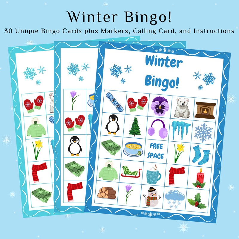 Winter Themed Cards - Etsy