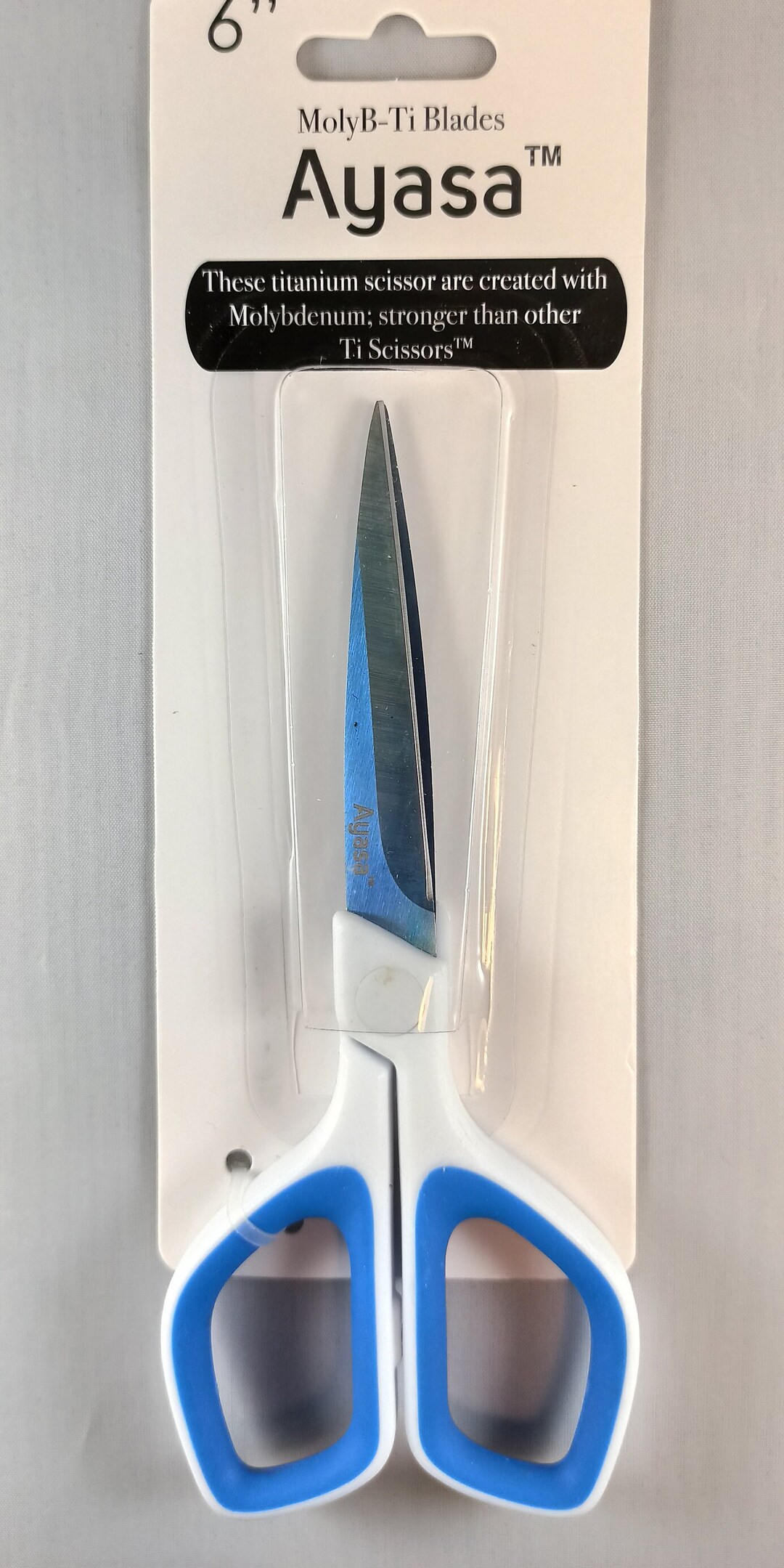 Ayasa Titanium Molybdenum Scissors 6 Inch Soft Grip Handle Crafts Paper ...