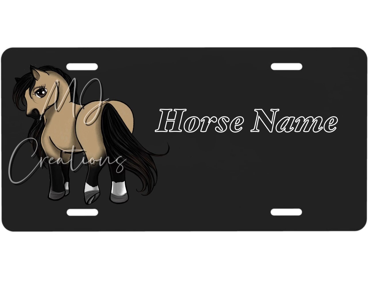 Full Color Custom Horse Nameplates/license Plates - Etsy