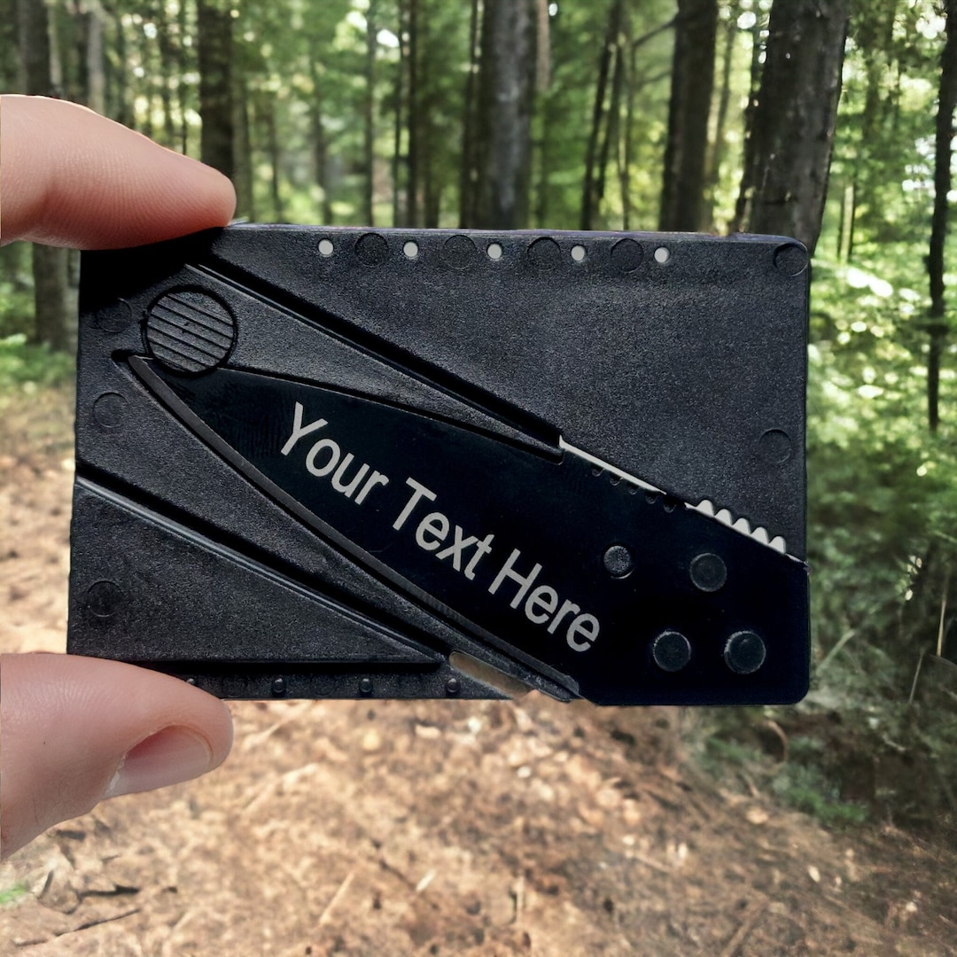 Personalized Folding Credit Card Knife - (BUNDLE DISCOUNTS) Wallet Tool ...