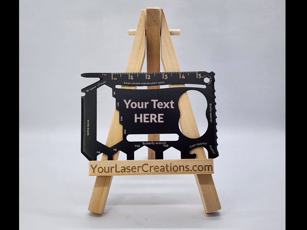 Personalized Wallet Multi Tool Card BUNDLE DISCOUNTS Saw Blade, Laser ...