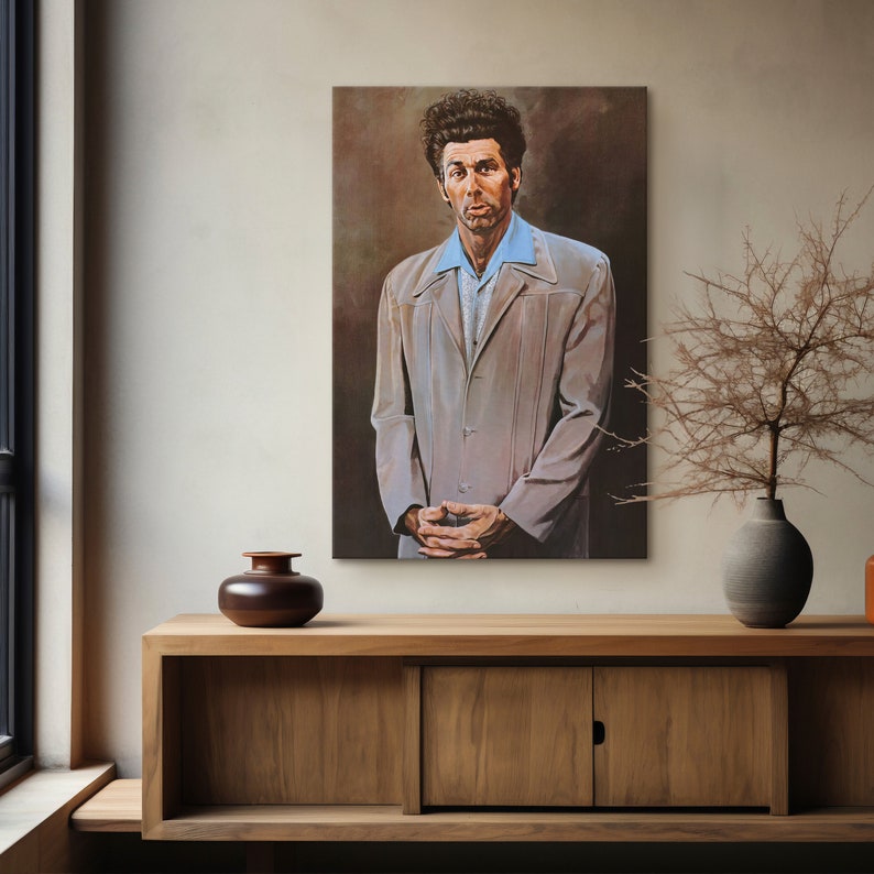 Kramer Poster, Cosmo Kramer Canvas Art, Famous Tempered Glass, Office ...