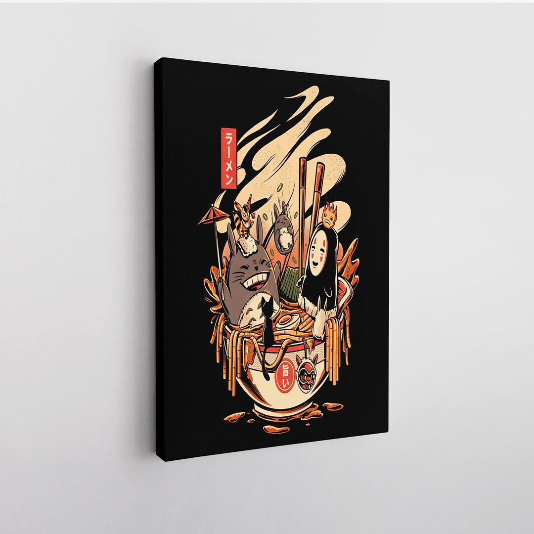 Anime Ramen Pool Party Poster, Ramen Noodle Print, Anime Food Poster ...