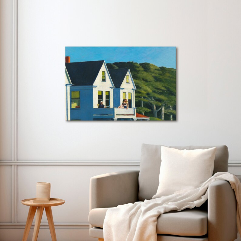 Edward Hopper, Second Story Sunlight, Art Reproduction, Fine Art Poster ...