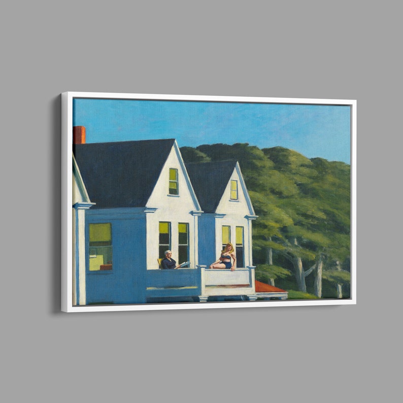 Edward Hopper, Second Story Sunlight, Art Reproduction, Fine Art Poster ...