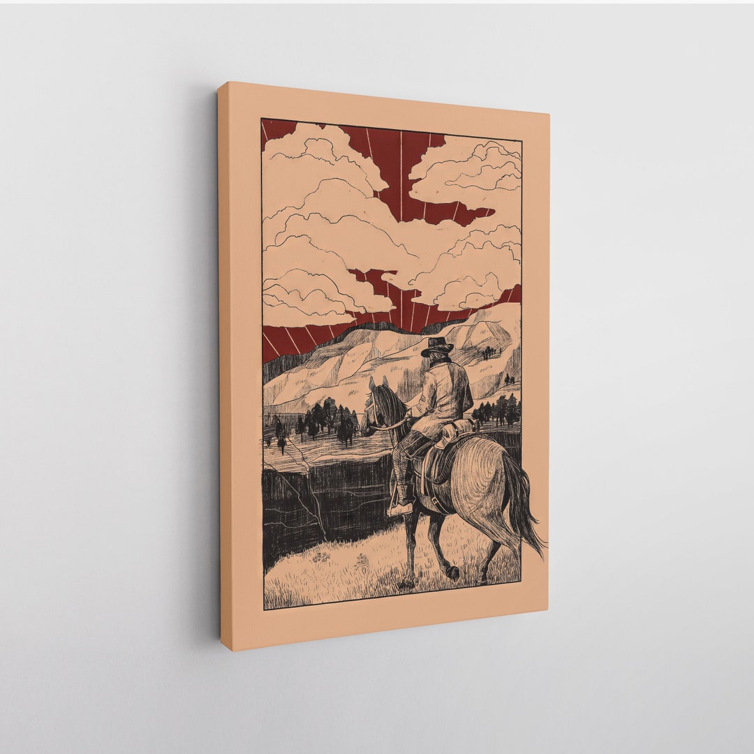 Arthur Morgan Poster, RDR2 Canvas Wall Decor, RDR2 Wall Art, Gaming ...