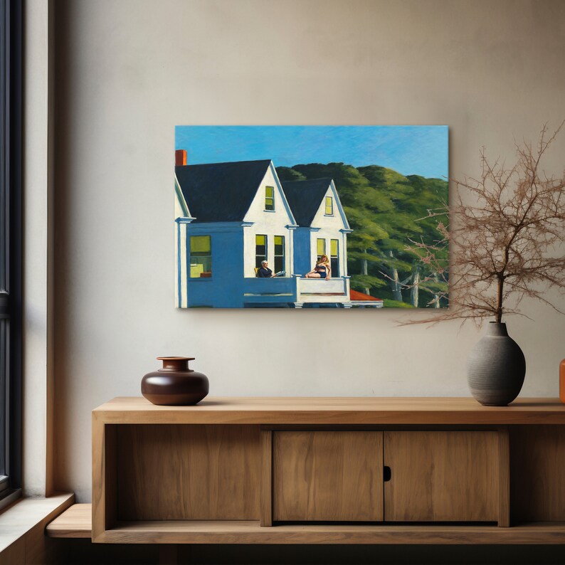 Edward Hopper, Second Story Sunlight, Art Reproduction, Fine Art Poster ...