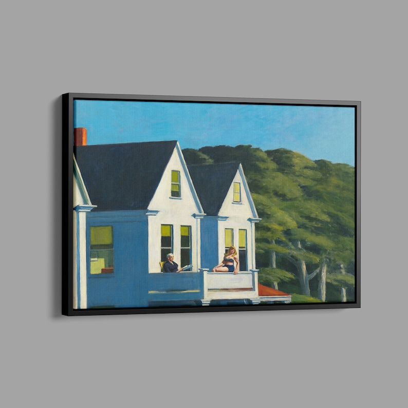 Edward Hopper, Second Story Sunlight, Art Reproduction, Fine Art Poster ...