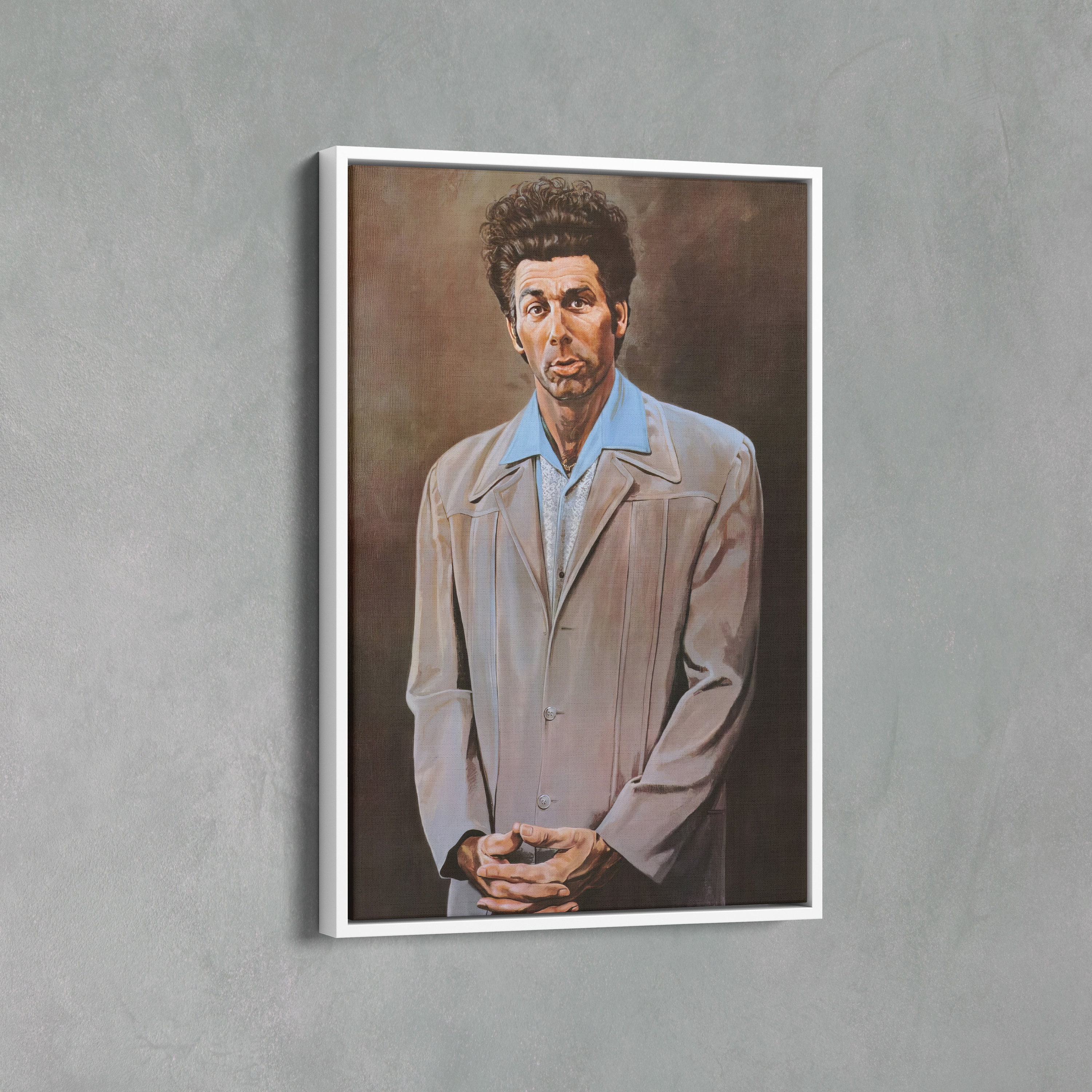 Kramer Poster, Cosmo Kramer Canvas Art, Famous Tempered Glass, Office ...