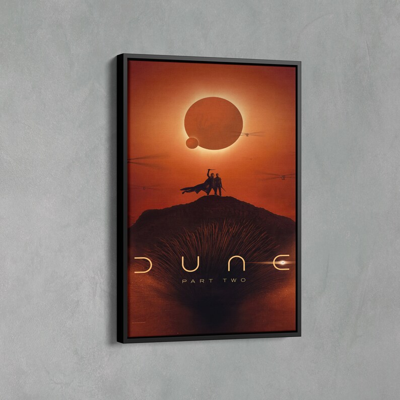 Dune Movie Poster, Dune Part Two Poster, Timothée Chalamet Movie Poster ...