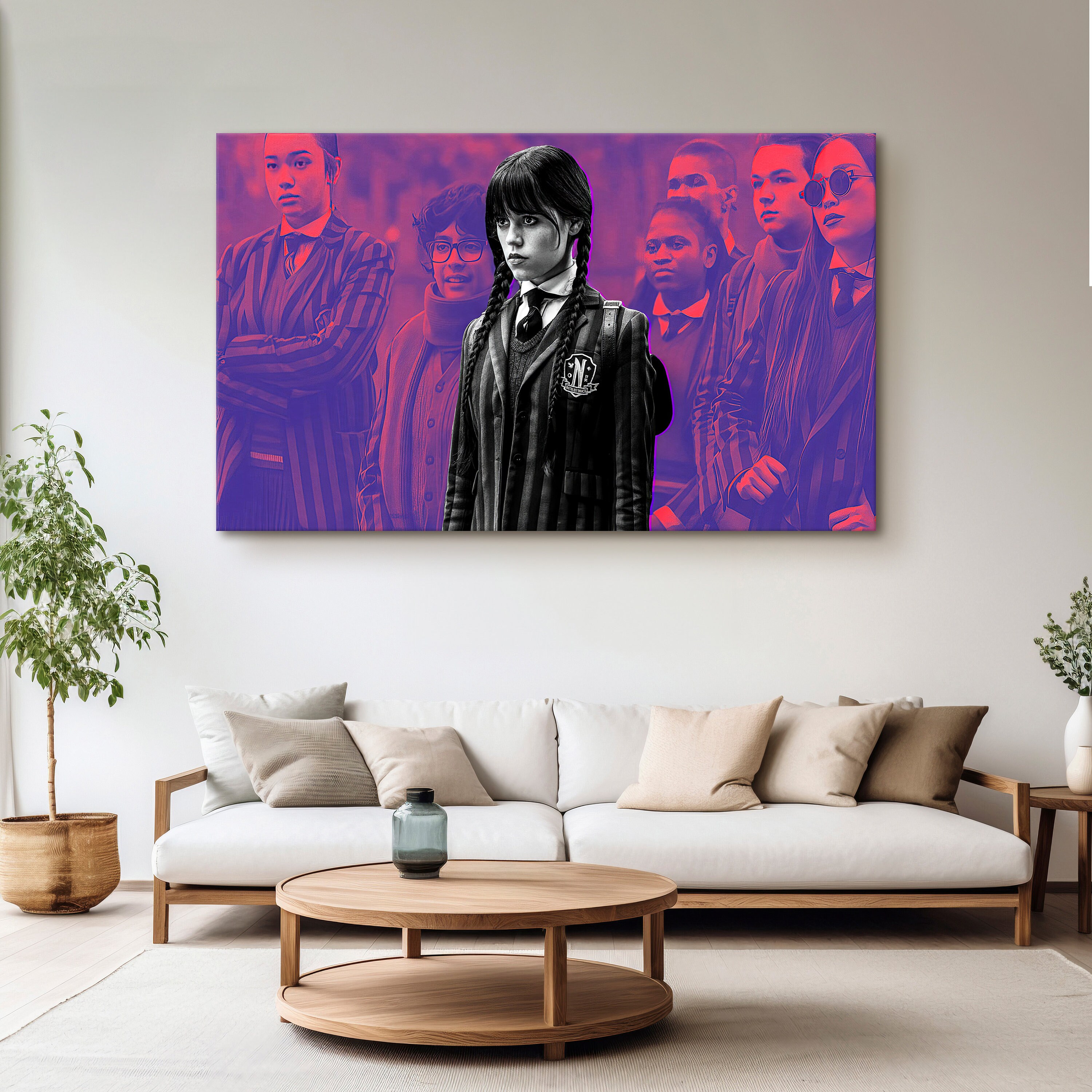 Wednesday Poster, Wednesday Addams Poster, Addams Art Print, JENNA ...